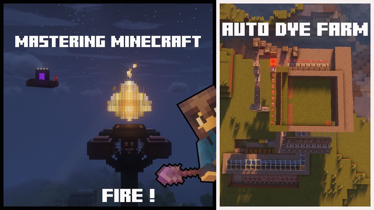Mastering Minecraft: My first fully automated Dye Farm! - YouTube
