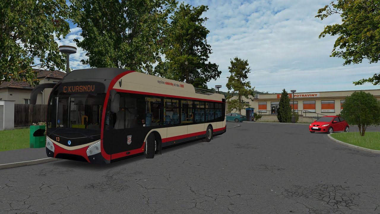 Simt Simulator - Linka 10 Škoda 32Tr DPMJ #13 - YouTube