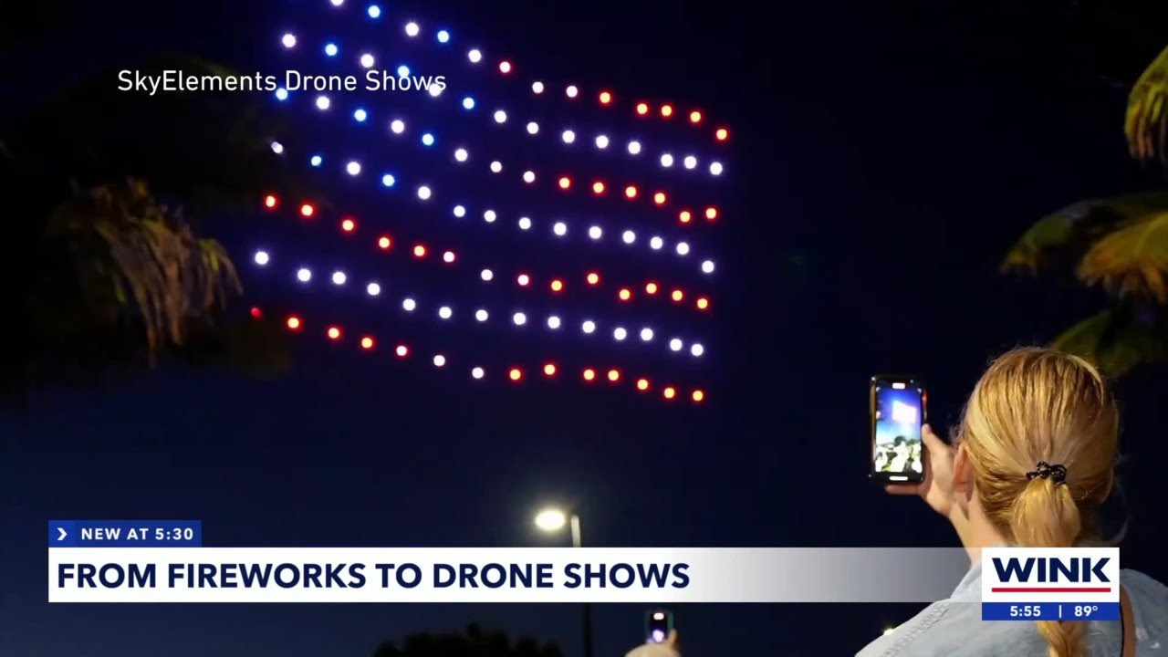 Collier County's innovative Independence Day drone show - YouTube
