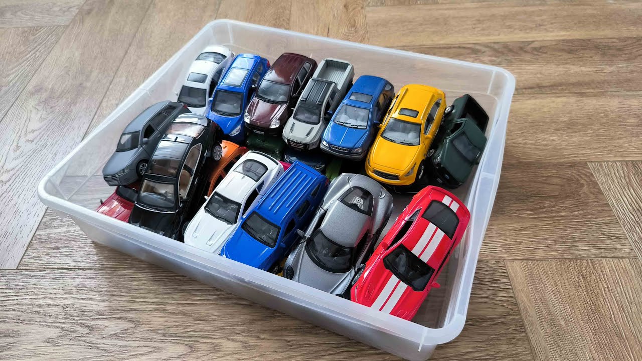Box Filled With Random Toy Cars By Different Famous Car Brands - YouTube