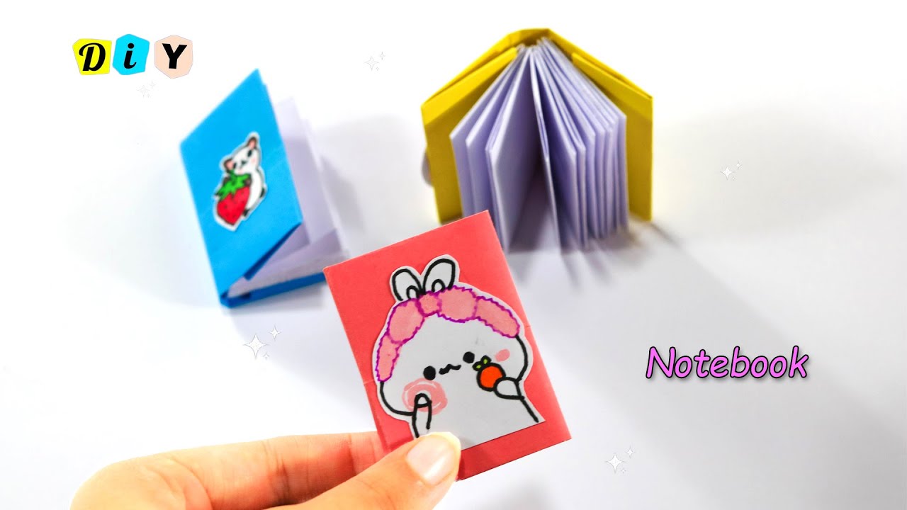DIY mini notebooks one sheet of paper - DIY back to school - DIY paper ...