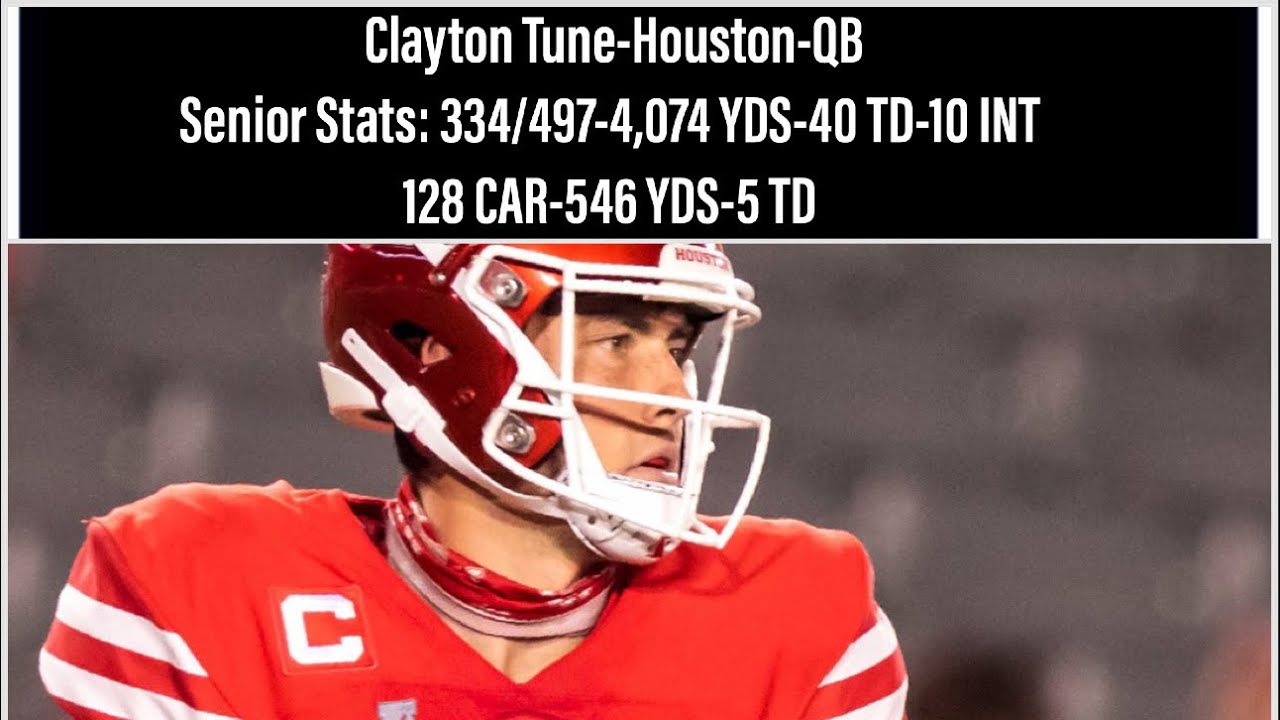 Clayton Tune Senior Season Highlights-Houston QB-2022-2023 CFB Season ...