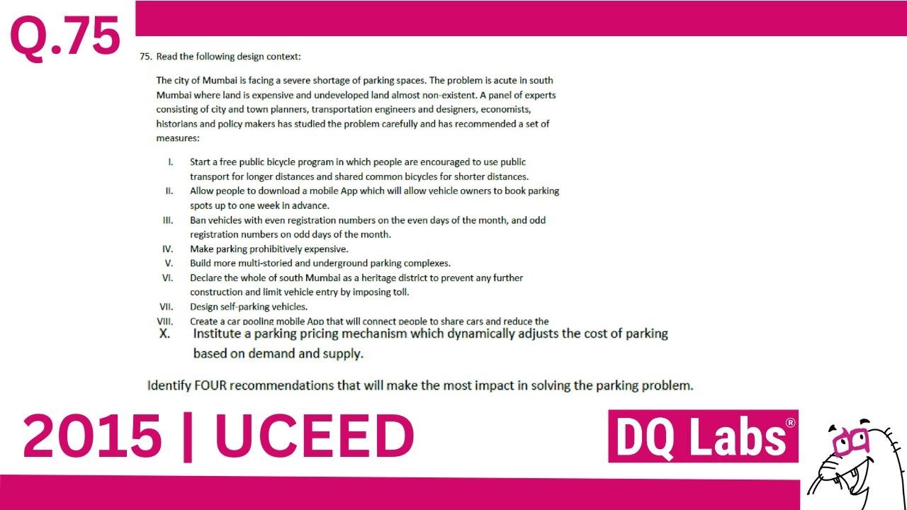 UCEED 2015 Paper Solutions | UCEED 2024 Preparation | Crack UCEED Exam ...