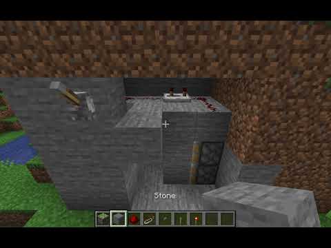 How to make a simple piston door - YouTube