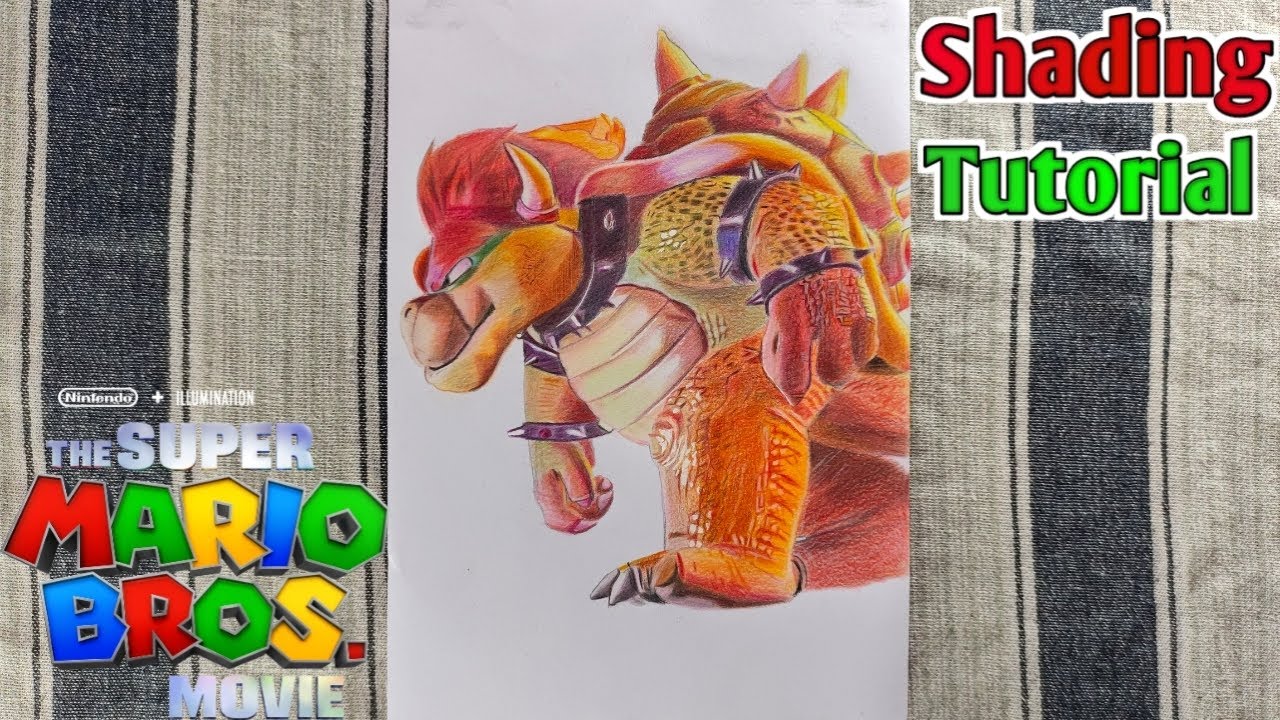how to draw bowser|bowser drawing|drawing the super mario bros bowser ...