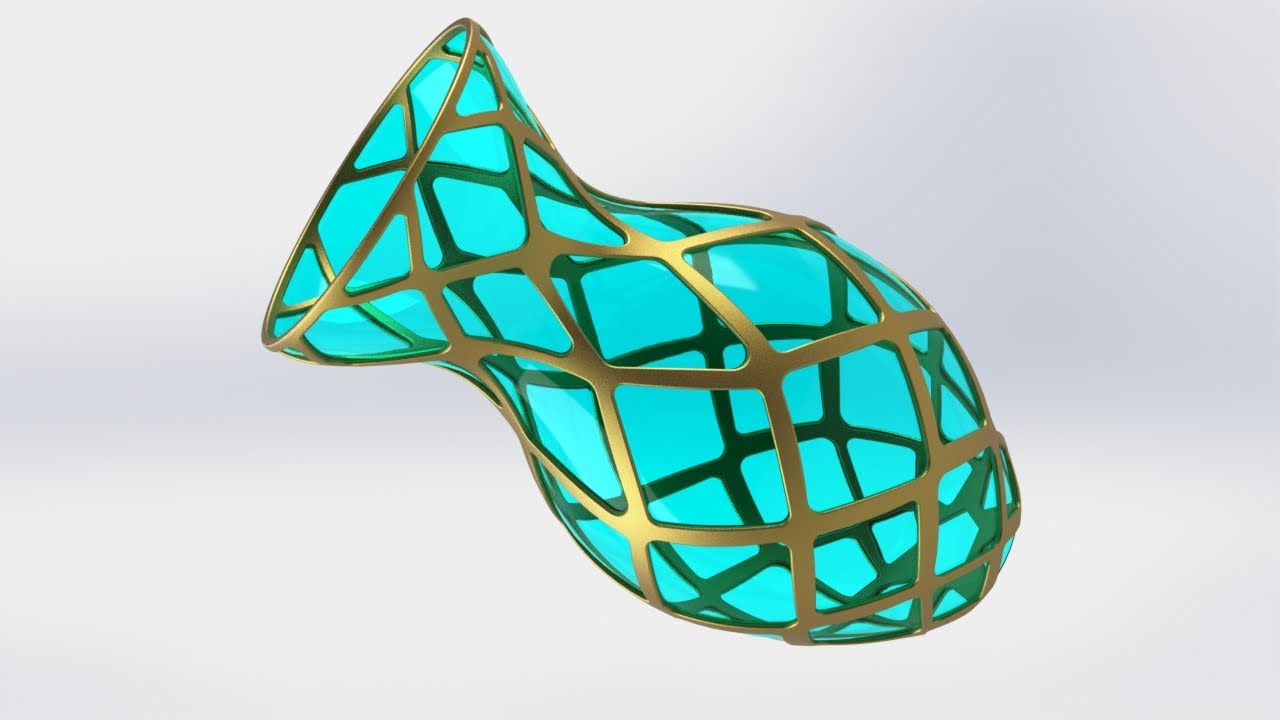 Solidworks: flower vase (2) - YouTube