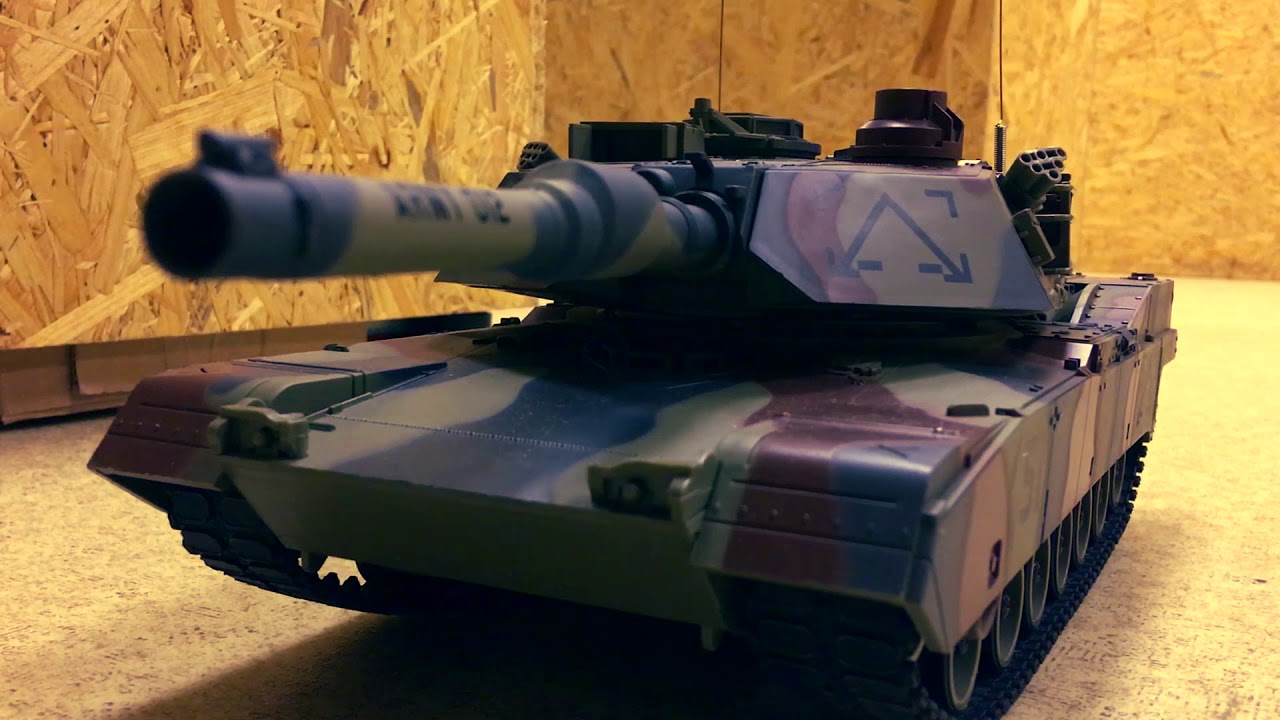 Abrams M1A2 RC tank with sound effects - YouTube