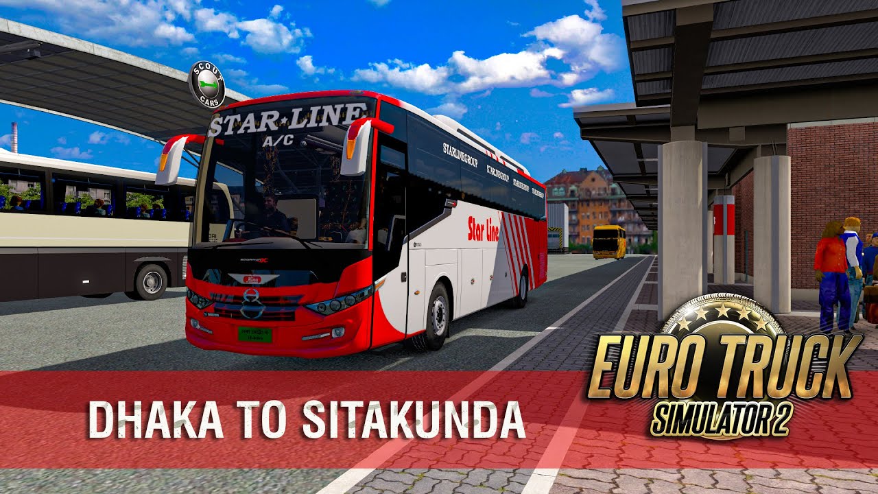 Dhaka to Sitakunda | STAR-LINE AC 1J | Bangladeshi Bus Driver Mod ...