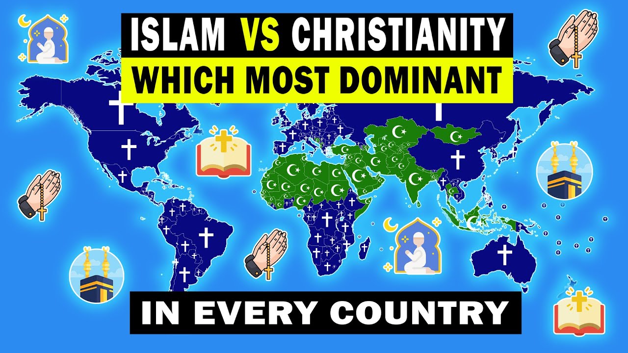 ISLAM vs CHRISTIANITY: Which Religion Dominates Every Country? - YouTube