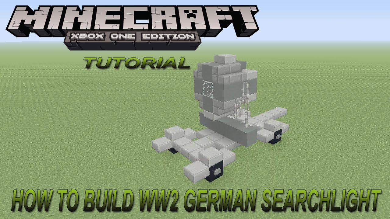 Minecraft Xbox Edition Tutorial How To Build WW2 German Searchlight ...