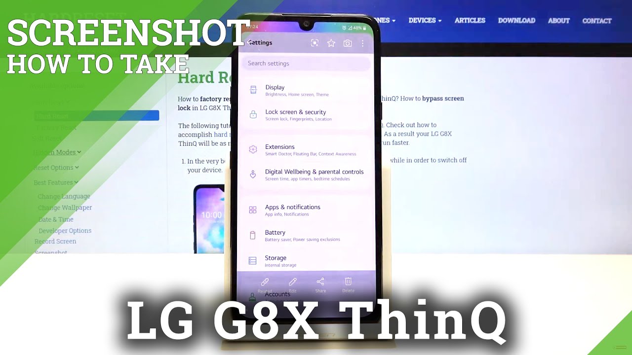 How to Take Screenshot in LG G8X ThinQ – Catch Fleeting Content - YouTube