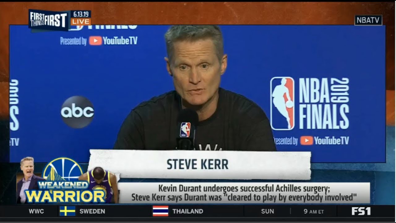 First Things First | [BREAKING NEWS] Kevin Durant undergoes successful ...