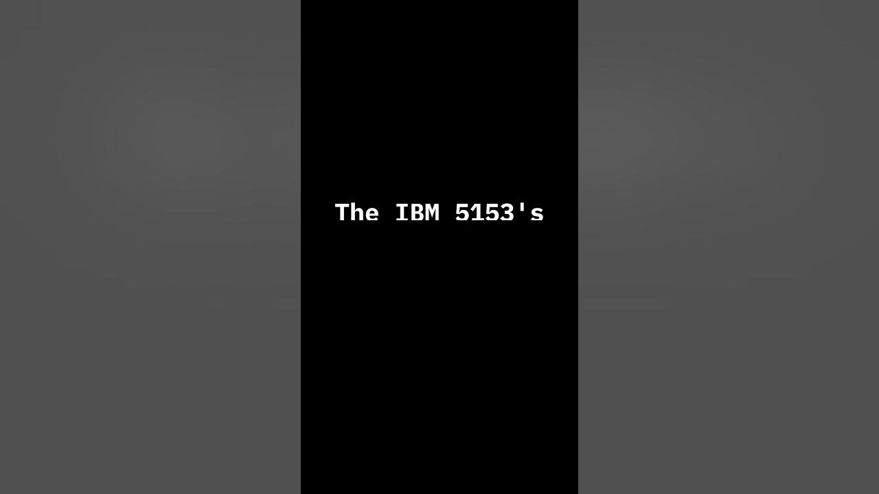 1976 Color Monitor: IBM 5153 Innovation - YouTube