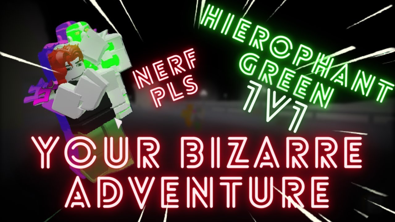 [YBA]NERF HIEROPHANT GREEN PLS|1V1 IN YBA|ROBLOX - YouTube