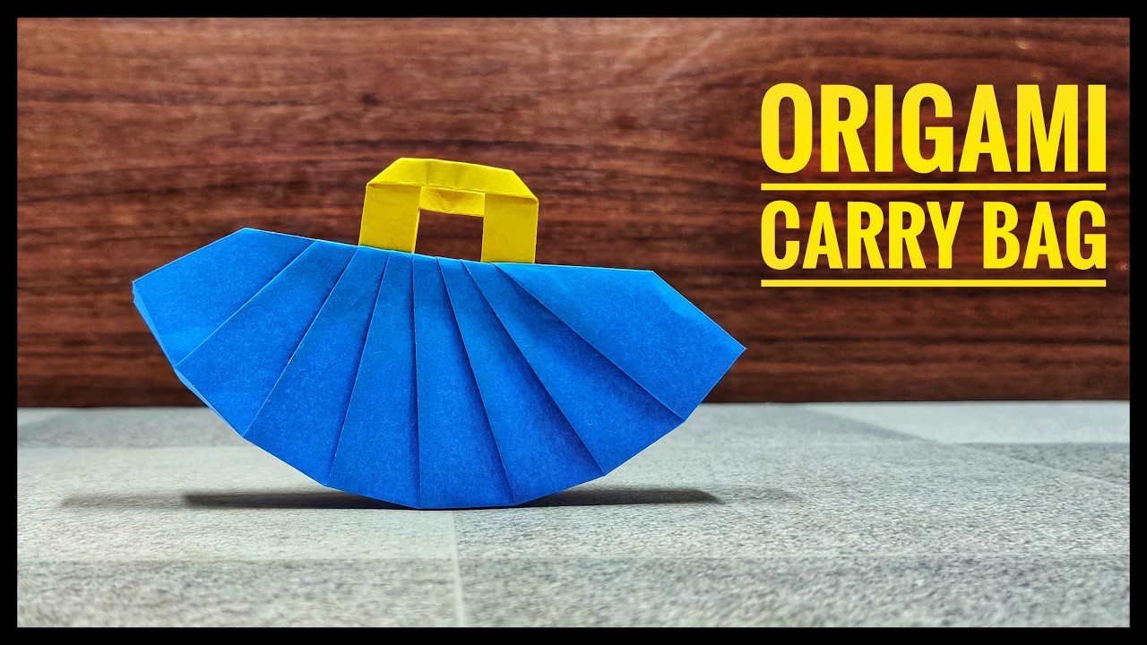Origami Carry Bag | Origami Bag | Origami tutorial | Paper craft - YouTube
