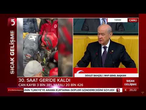 Devlet Bahçeli son dakika deprem açıklaması