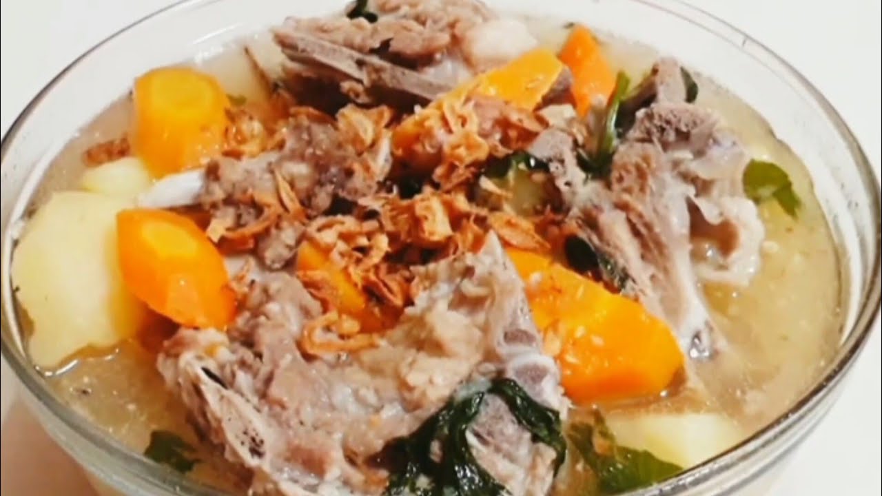 MASAK SUP TULANG BABI SEDERHANA LEZAT ALA RESTORAN‼️Resep sop tulang ...