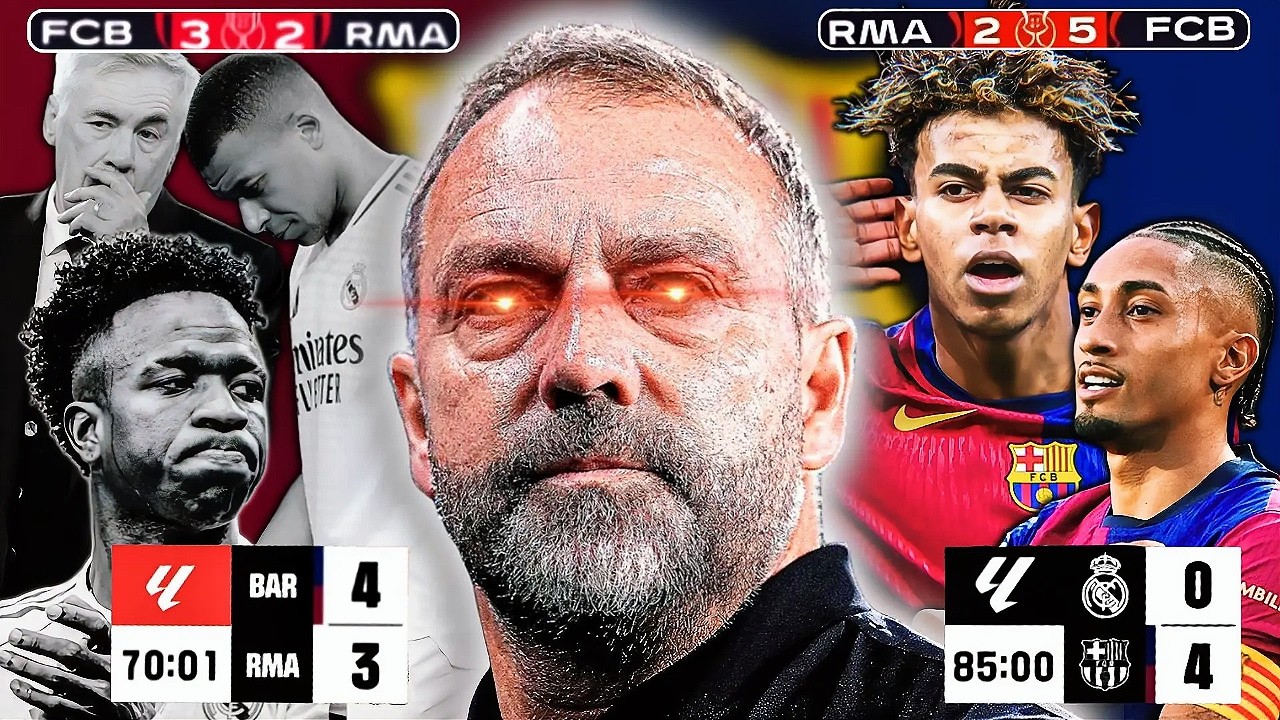 Flick's Barça and the HISTORIC THRAWING of Real Madrid in 4 Clásicos ...