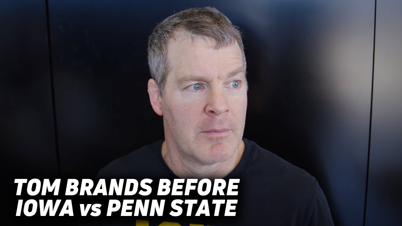 Tom Brands Talks Iowa Wrestling vs Penn State - YouTube