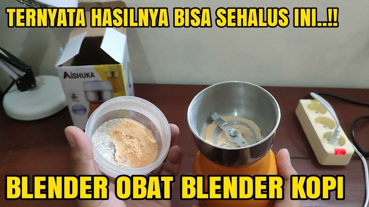 REVIEW BLENDER KOPI‼️BISA BUAT BLENDER OBAT TABLET JADI PUYER‼️ - YouTube