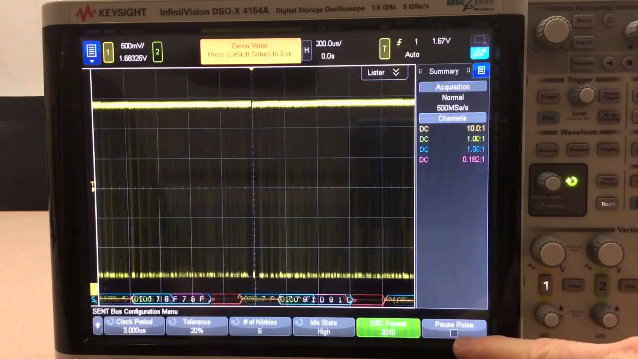 SENT Trigger and Decode Capabilities - YouTube