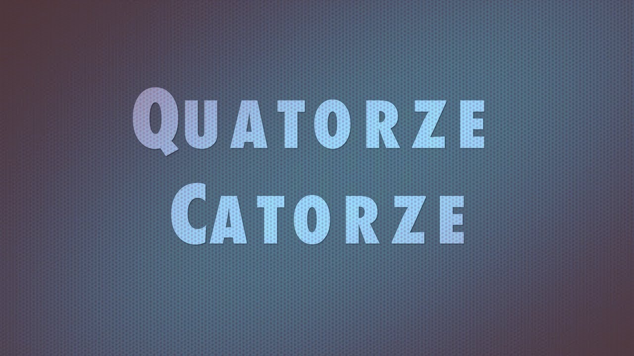 Quatorze ou catorze? Como se escreve? - YouTube