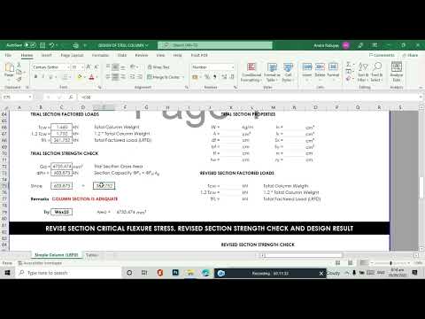 DESIGN OF STEEL COLUMN USING LRFD METHOD - YouTube