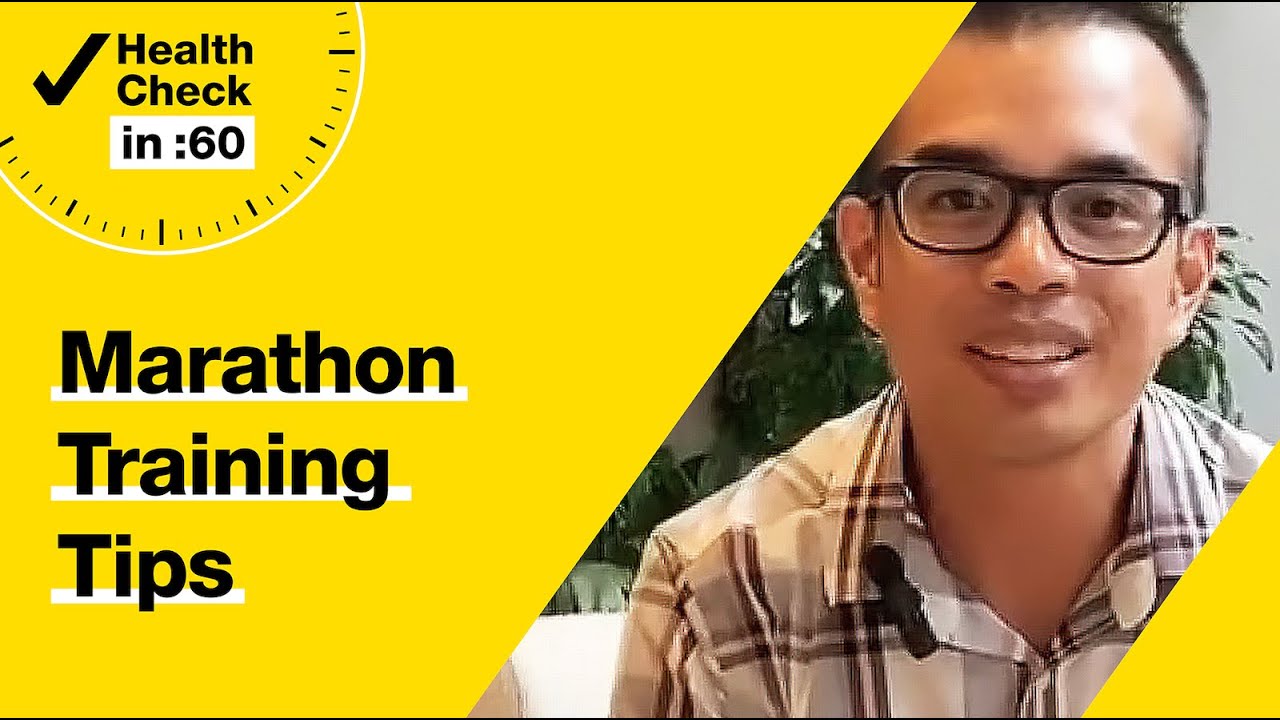 Marathon Training Tips | Health Check in :60 | MetroPlusHealth - YouTube