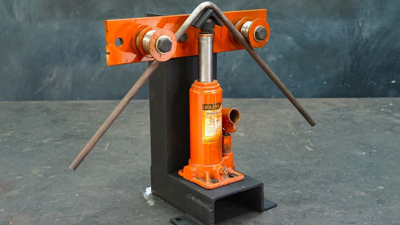 Make A Metal Bender | Simple Homemade Powerful Hydraulic Metal Bender ...