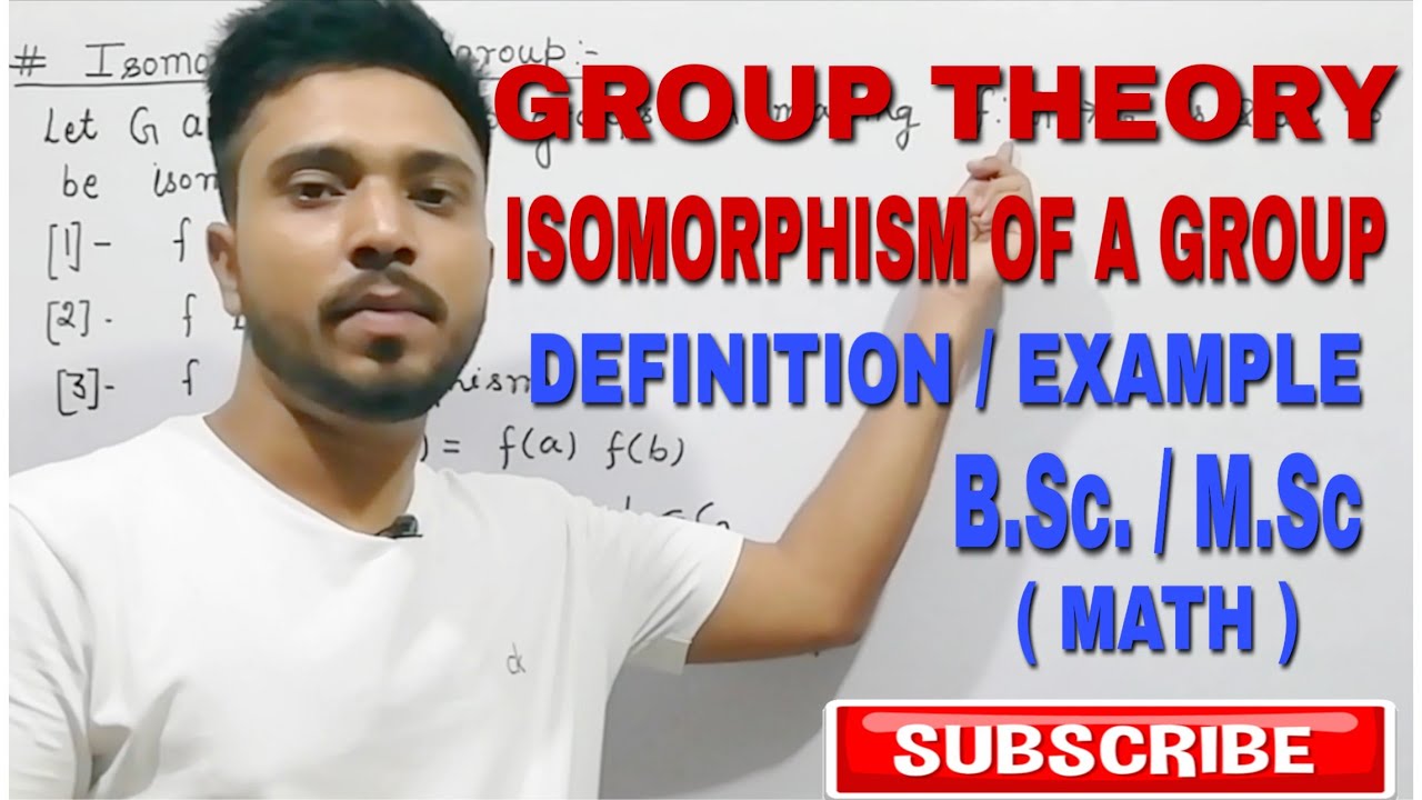 group theory | isomorphism of a group | question and example | B.Sc. 1 ...