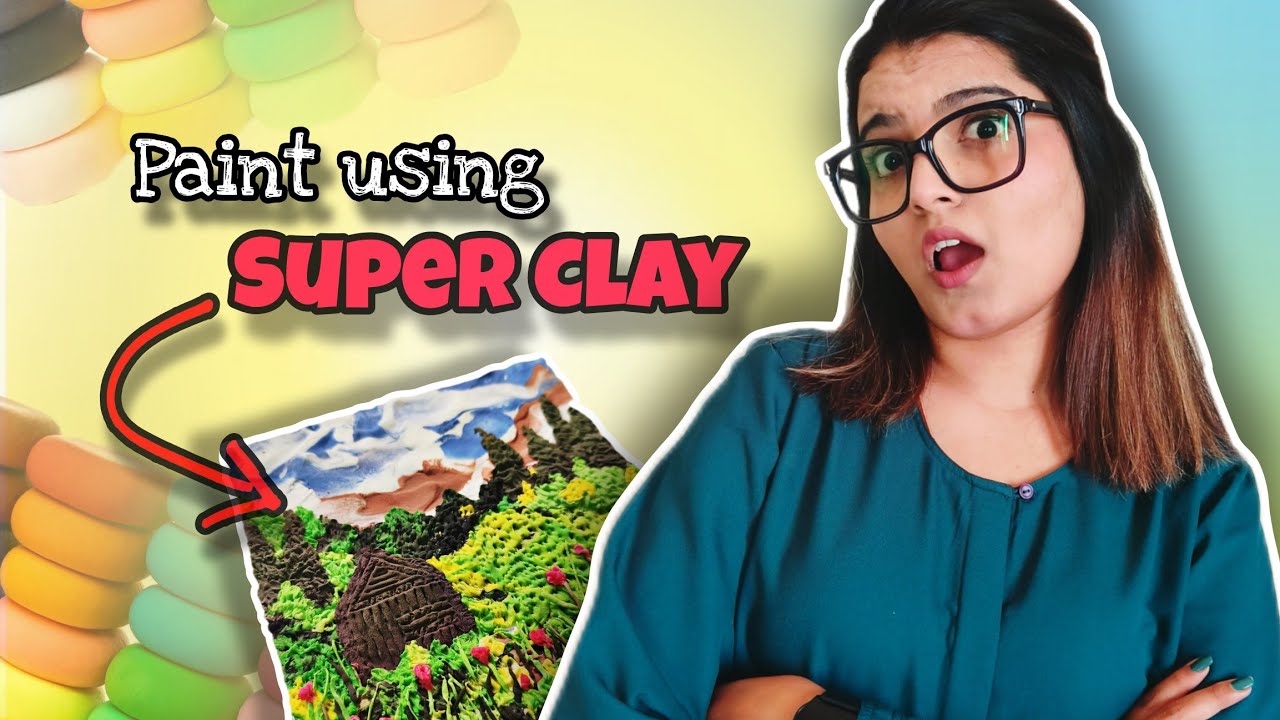Paint using Super clay 🫣 || clay art || #ARTfulGrace #clayart - YouTube