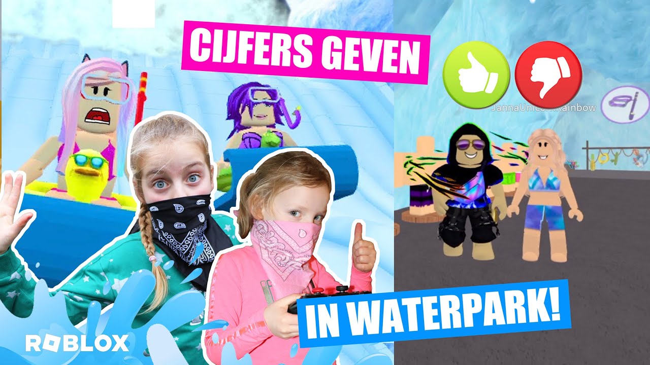 MET MIJN ZUSJE IN NIEUW ROBLOX ZWEMPARK!! *Glijbanen Testen In Ice ...