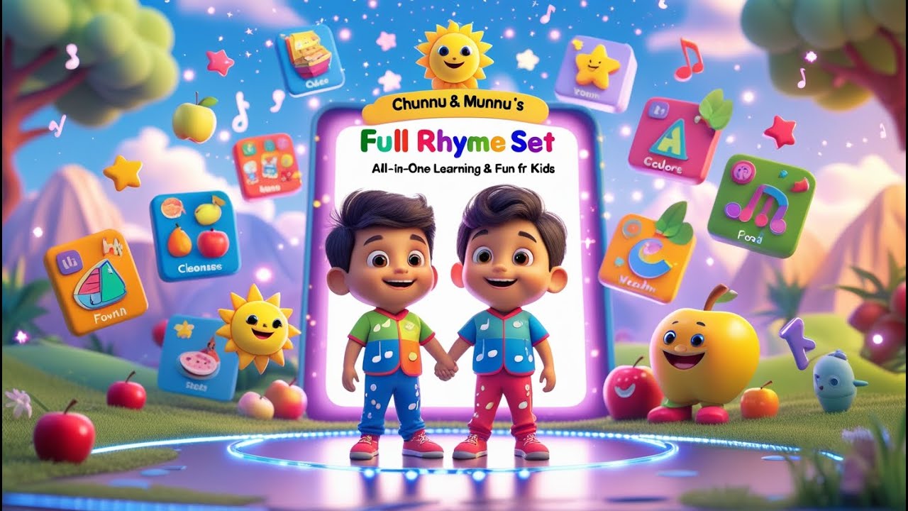 Chunnu & Munnu’s Full Rhyme Set | All-In-One Learning & Fun for Kids ...