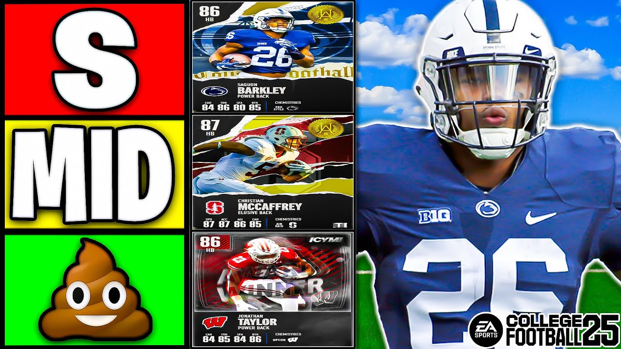 Ranking The BEST RUNNING BACKS In College Football Ultimate Team - YouTube