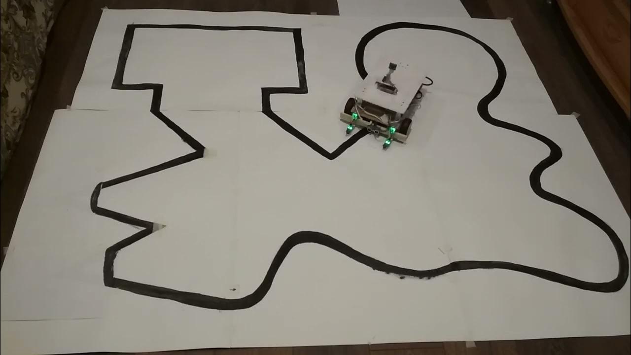 Slowest line follower robot [Raspberry Pi Robot] - YouTube