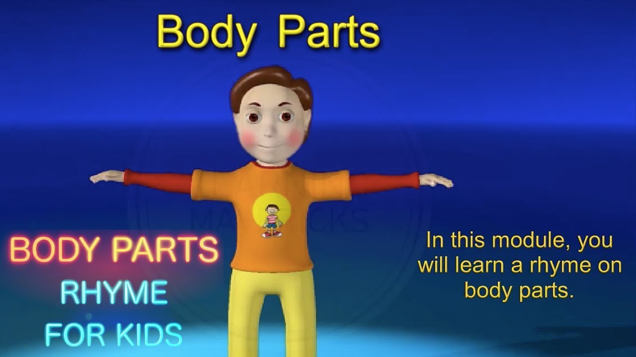 Parts Of The Body Song (Animated) | My Body Parts | Body Parts Song For ...
