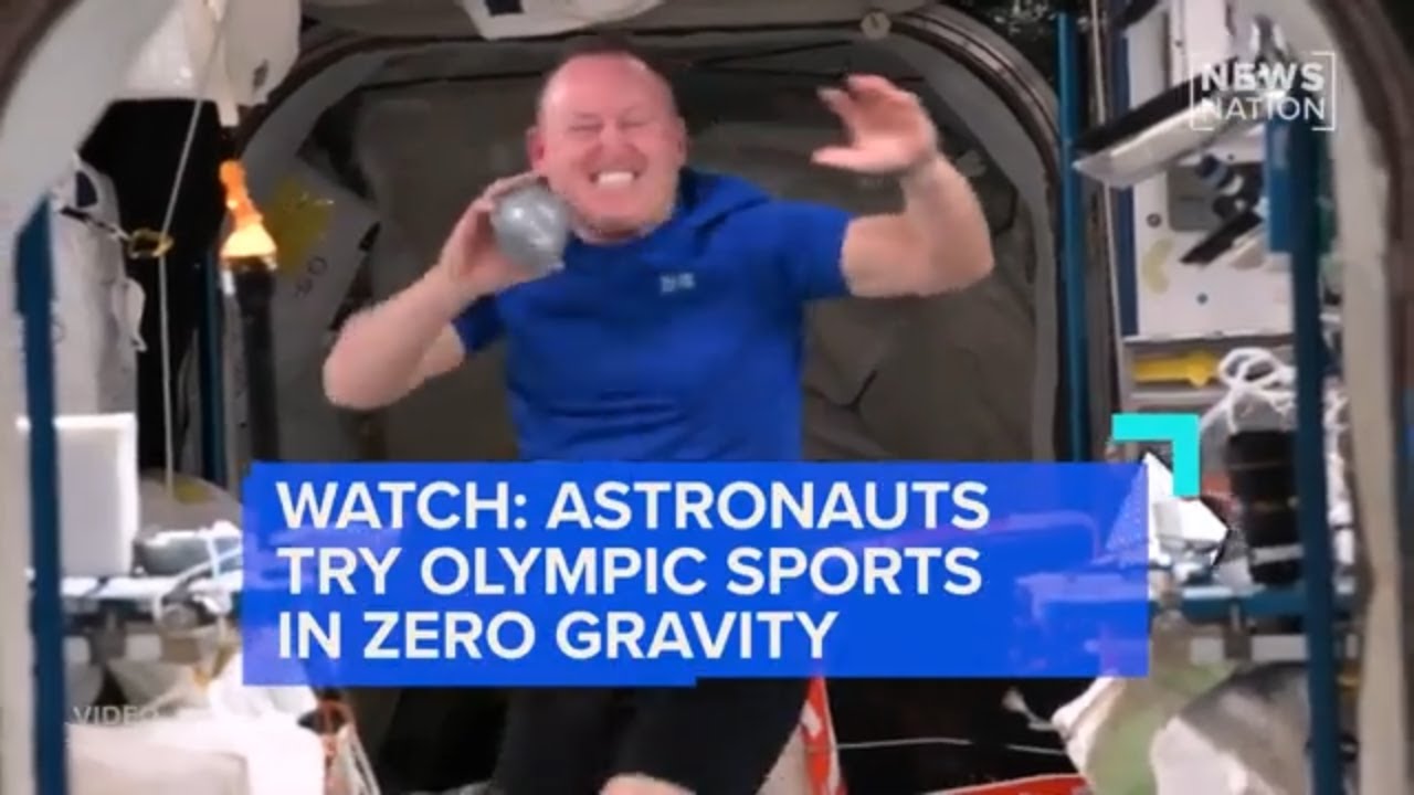 Watch: Astronauts try Olympic sports in zero gravity | NewsNation - YouTube