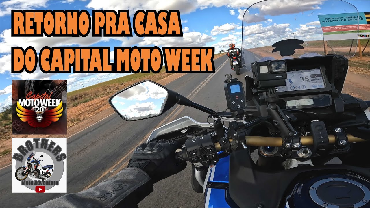 Retorno de Brasília pra casa. Batizei a minha Africa Twin. - YouTube