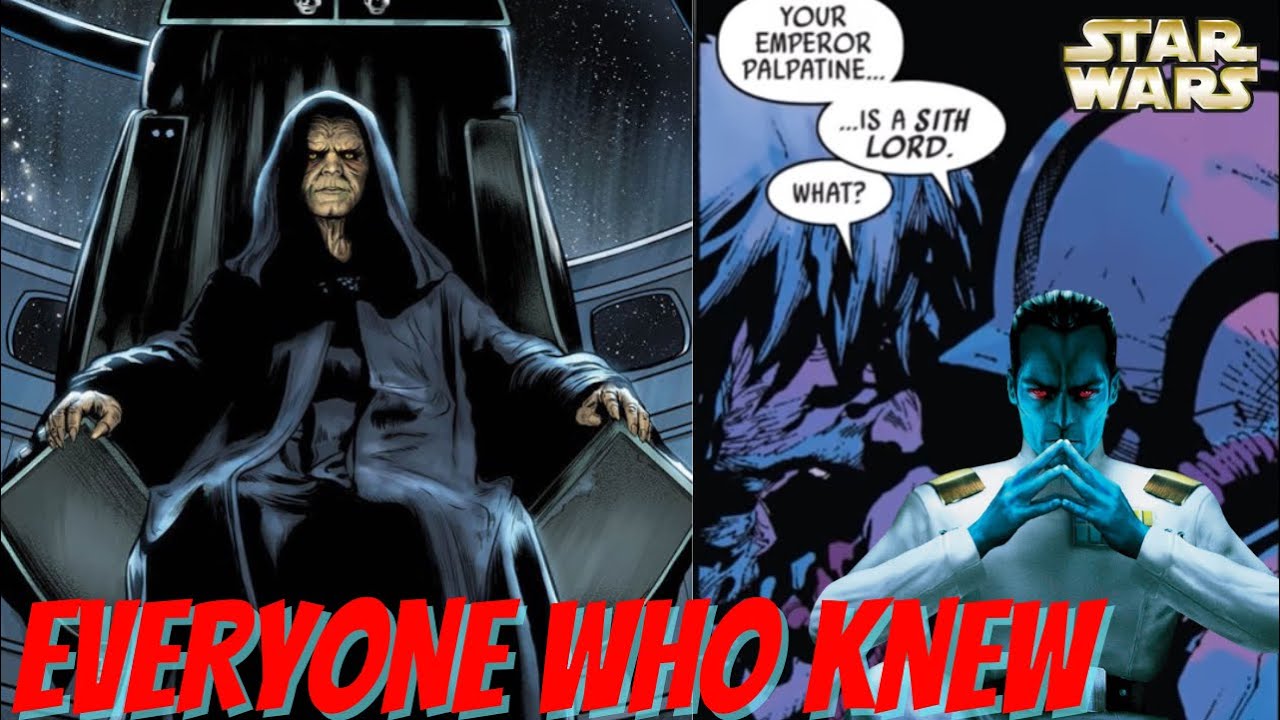 Who REALLY Knew Palpatine Was A Sith Lord?(Canon/Legends) - YouTube