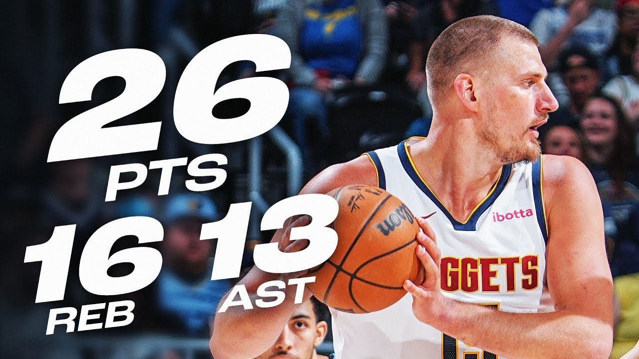 Nikola Jokic's SCORES his 34th TRIPLE-DOUBLE Of The Season | Denver ...