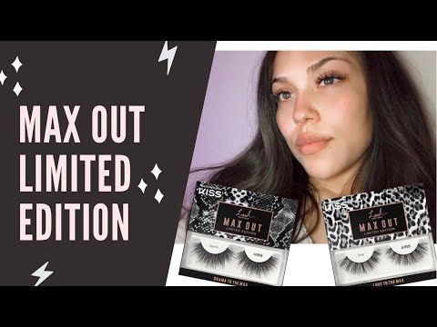 Kiss Lash Couture Max Out Collection Limited Edition Try On!