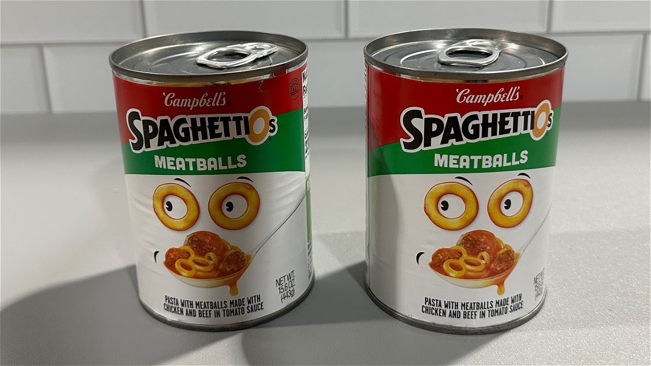 SpaghettiO's Canned Pasta and Meatballs - 15.6 oz Cans - YouTube