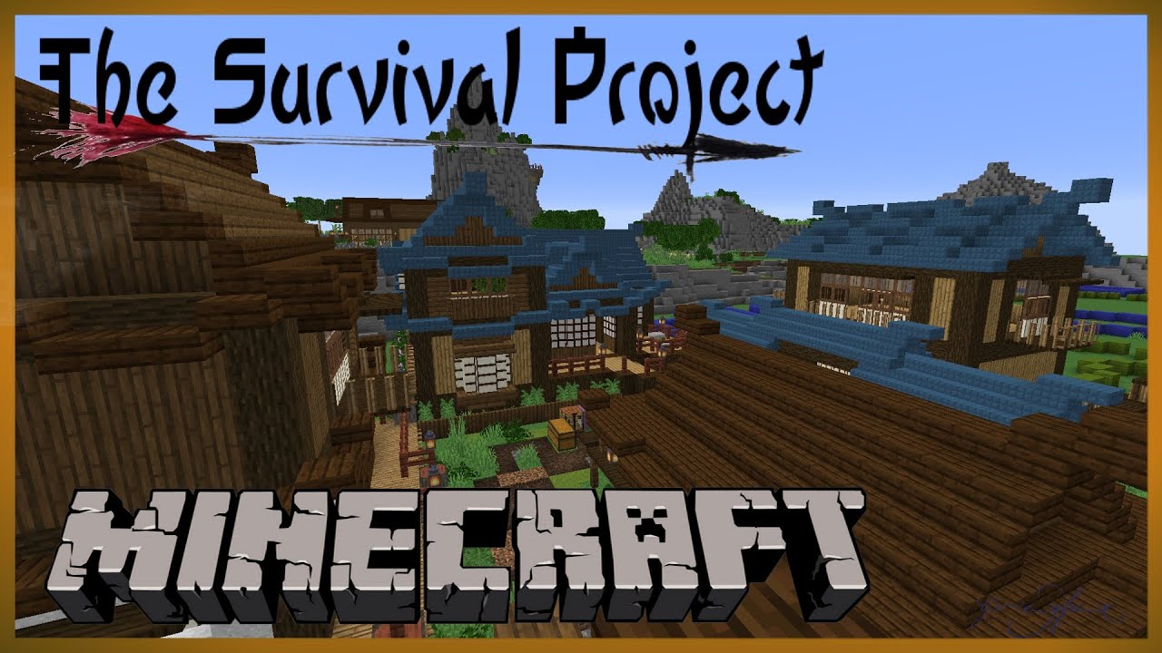 Minecraft 1.16 - Japanese Style Village School.Library - The Survival ...