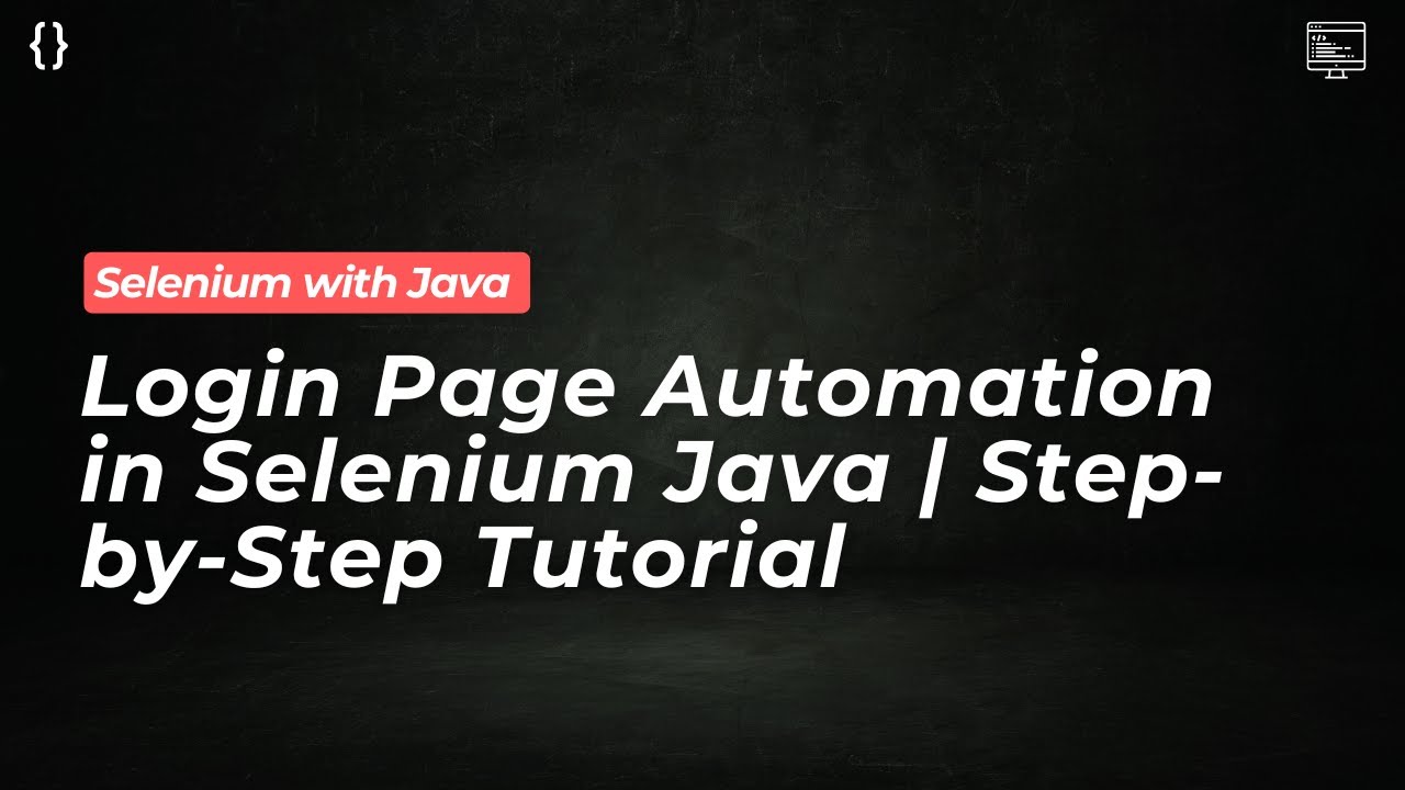 Login Page Automation In Selenium Java Qaautomationjourney 3563