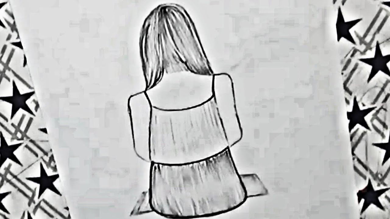 easy girl drawing|pencil drawing easy|girl drawing|how to draw girl ...