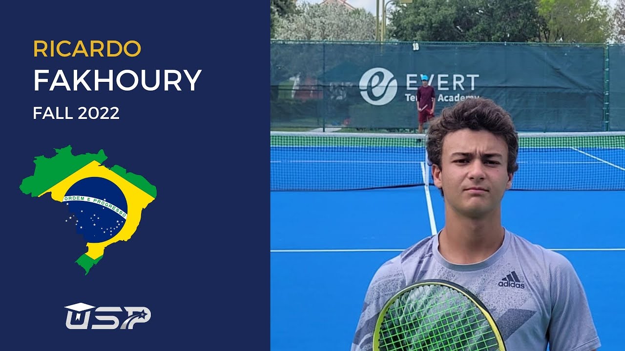 Ricardo Fakhoury - Tennis Recruiting Video - Fall 2022 - YouTube
