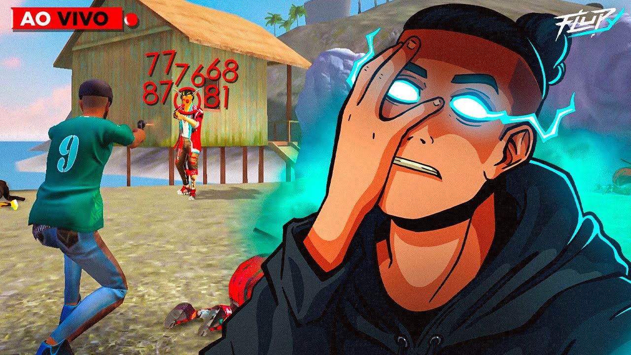 💙 FLUPY - AO VIVO 💙 SEGUNDOU NA RANQUEADA SOLO! 💙 FREE FIRE EMULADOR 💙 ...