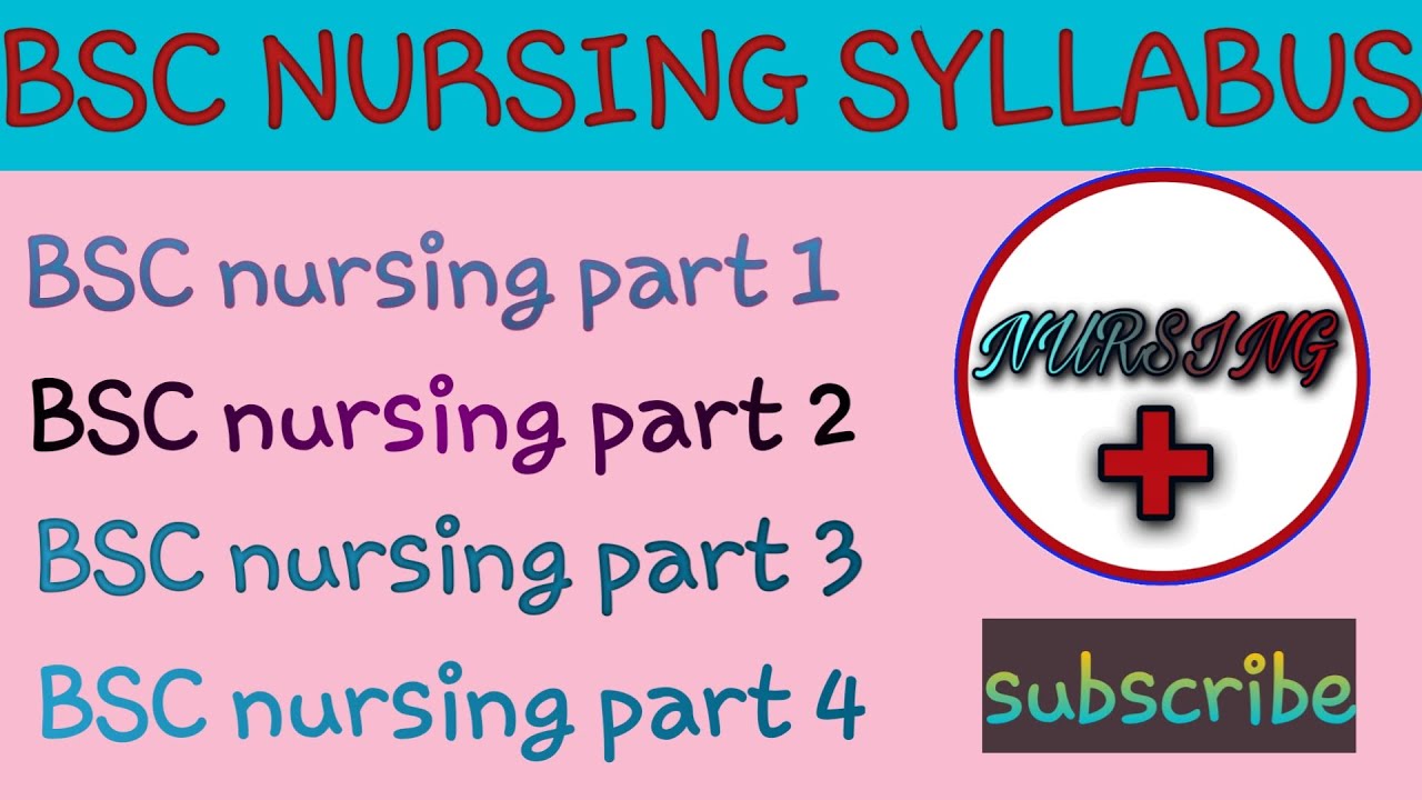 Nursing syllabus subject // Bsc nursing 3rd (Part 3/4) year books ...