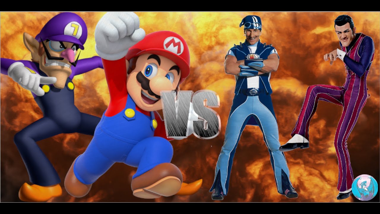 MUGEN - Request - Mario + Waluigi VS Sportacus + Robbie Rotten - See ...