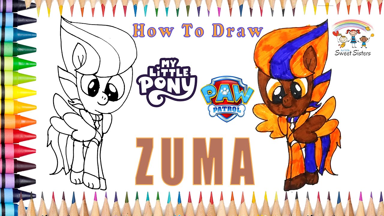 how to draw ZUMA | Paw Patrol | MLP - YouTube